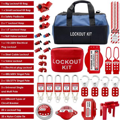 Jual Lockout Tagout Kit - Clamp-On Circuit Breaker Lockout, Group ...