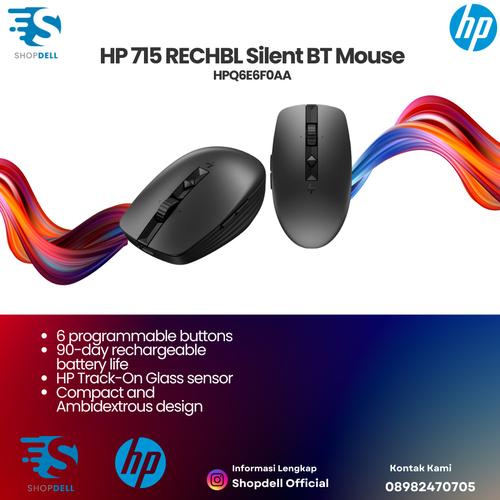Jual Mouse HP 715 Rechargeable Silent BT Mouse HPQ6E6F0AA - Jakarta ...