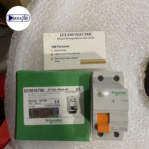 Jual ELCB RCCB DOMAE 2P 25A 30mA DOM16790 SCHNEIDER - Jakarta Pusat ...