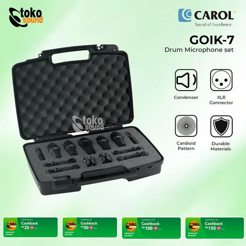 Jual Carol GOIK-7 GOIK7 GOIK 7 - 7 Pieces Drum Microphone Kit - Jakarta ...