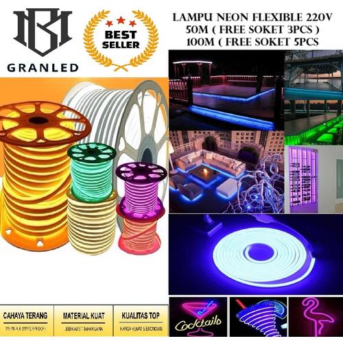 Jual NEON FLEX Lampu LED Strip Neon Flexible LED Strip Flexible 50meter ...