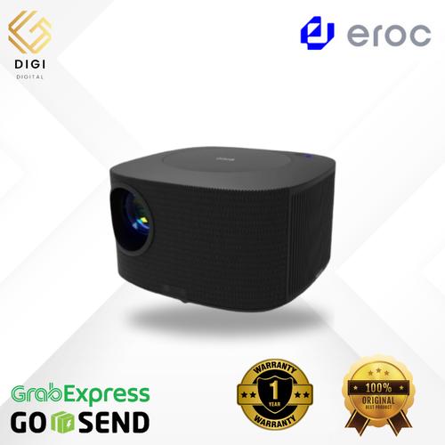 Jual EROC - MEGA Projector Full HD 600 ANSI Wifi 2.4 + 5G Fully Auto Focus - UNIT+SCREEN ...