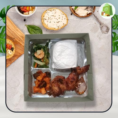 Jual Box Nasi / Dus Kotak 18 X 18 / 20 x 20 Tebal 400g Putih Ukuran 400 ...