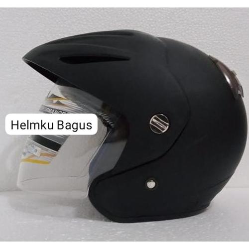 Jual HELM STANDAR SNI CX WARNA STABILO - Hitam doff - Kota Surabaya ...
