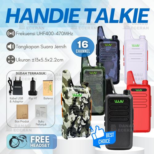 Jual HT WLN UHF KD-C1 Two Way Radio Full Set Handy Walkie Talkie WLAN KD C1 Original Walky Talky ...