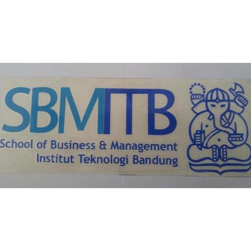 Jual sticker sekolah bisnis management itb sbm itb institut teknologi ...