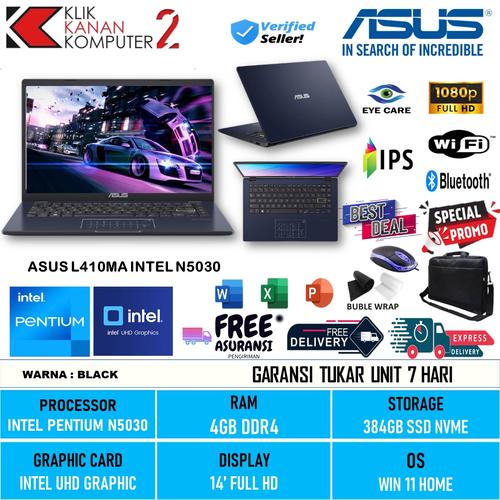 Jual Laptop Termurah Asus L410MA Intel Celeron N4020 & Intel Pentium ...