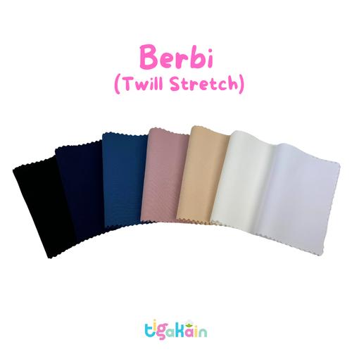 Jual 0.5 Meter Bahan Berbi Twill Stretch Kain Twill Bahan Seragam/Vest ...