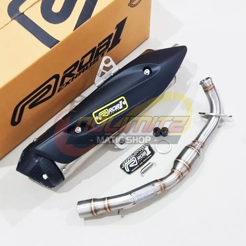 Jual Knalpot ROB1 Standar Racing Cup V Power Boom NEW NMAX TURBO Tech ...