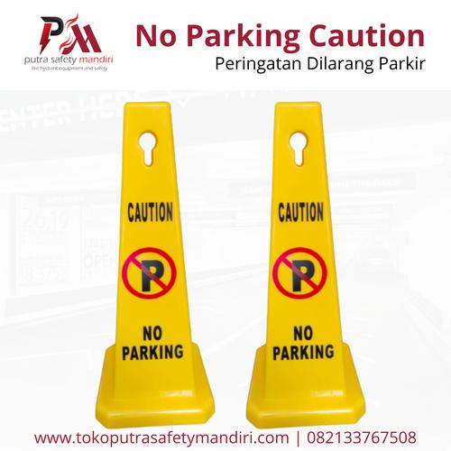 Jual RAMBU NO PARKING PORTABLE KERUCUT TANDA DILARANG PARKIR KOKOH ...