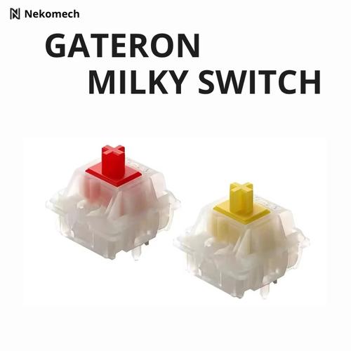 Jual GATERON Milky Switch 5 Pin For Mechanical Keyboard - Red - Kota ...