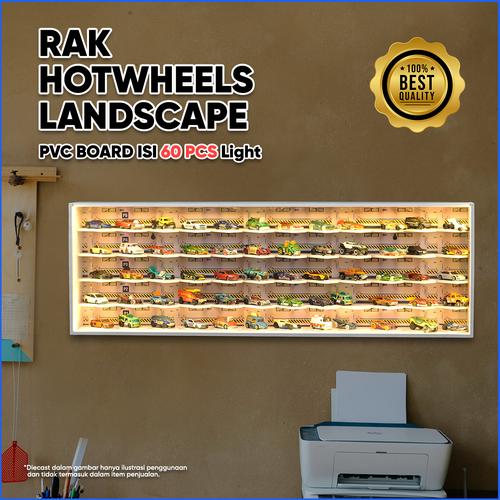 Jual Rak Hotwheels Serong PVC BOARD isi 60 Dengan Background - 01, No ...