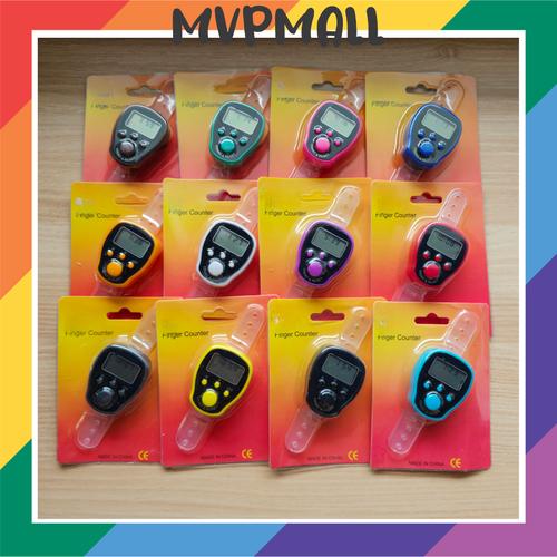 Jual Tasbih Digital LED + JAM / Finger Counter LED + JAM - Random ...