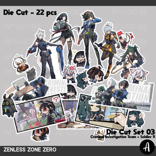 Promo Set Sticker Zenless Zone Zero ZZZ - Belle Wise Nicole Anby ...