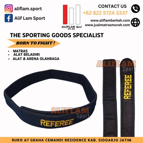 Jual Sabuk REFEREE Velcro Muay Thai Boxing SABUK WASIT JURI Beladiri ...