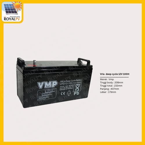 Jual Baterai vmp 12v 100ah ups baterai vrla 100ah baterai ups deep ...