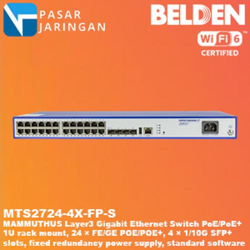 Jual MTS2724-4X-FP-S Belden HIRSCHMANN MAMMUTHUS Switch Layer3 24 Port ...