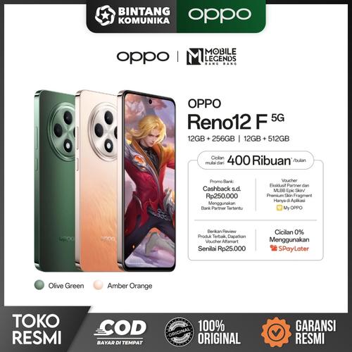Jual [NEW] OPPO RENO 12F 5G (12/512GB) (12/256GB) - AI Potrait Expert ...