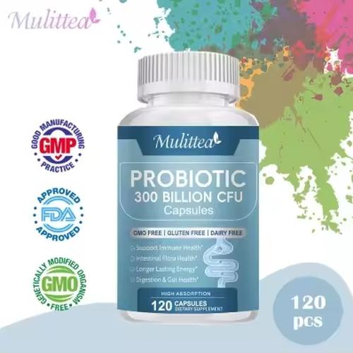 Jual Mulittea Kapsul Probiotik Mentah 300 Miliar CFU 34 Strain ...