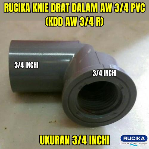 Jual Fitting Penyambung Keni Bengkok Pipa Knie Drat Dalam KDD Ukuran 3/ ...