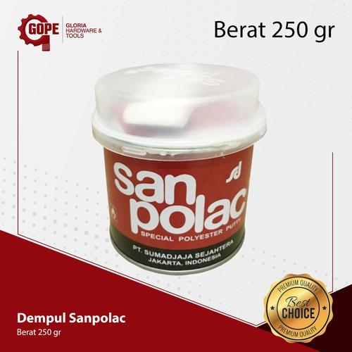 Jual Dempul Sanpolac Untuk Plastik Kayu Besi Berikut Hardener Berat 250 ...
