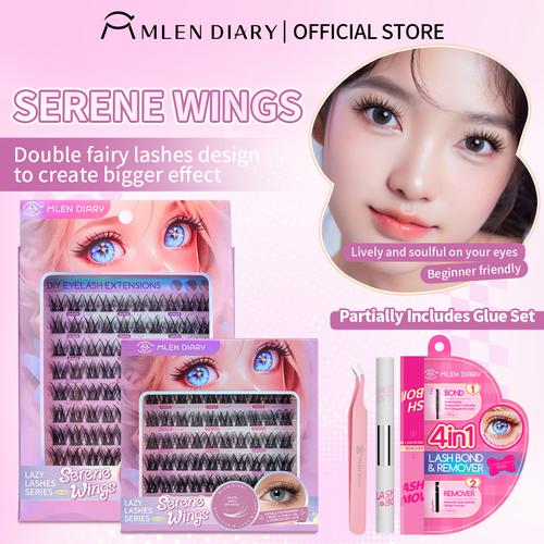 Promo MLEN Diary - Bulu Mata Palsu Serene Wing Seri DIY Perpanjangan ...