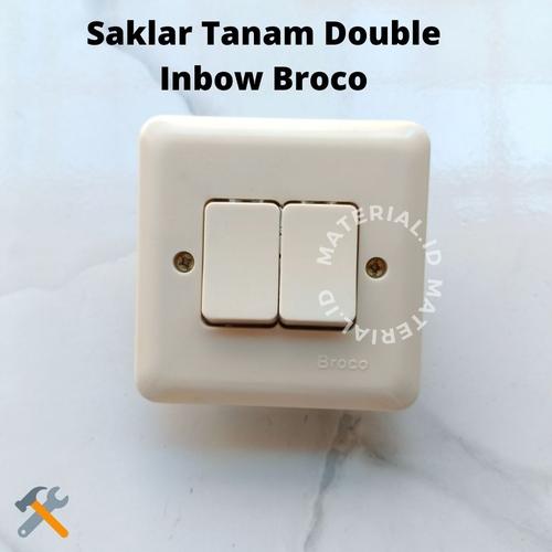 Jual Saklar Double Tanam Broco Broko Tembok Inbow IB Senggel Engkol ...