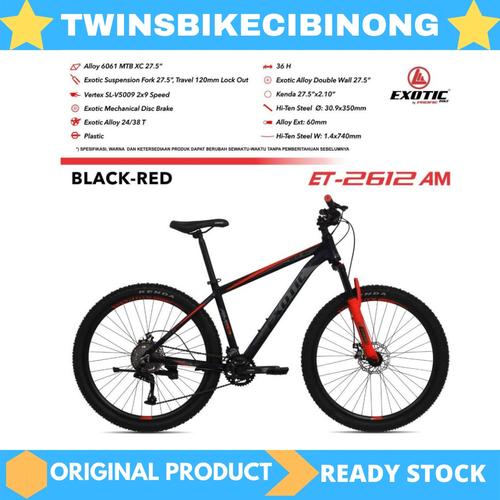 Jual Sepeda MTB 27,5 EXOTIC ALLOY 2612 AM 2 x 9 - Kab. Bogor ...