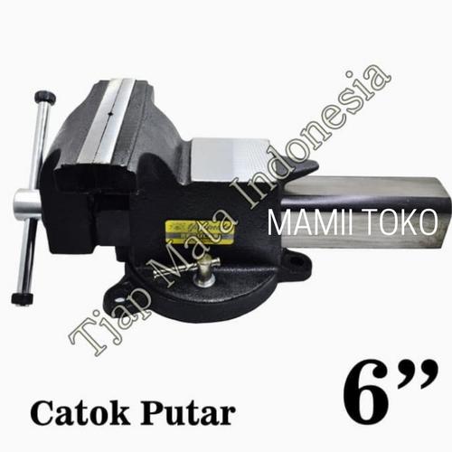 Jual Catok Paron Ragum 6" Catok Besi Putar Bench Vise 6 inch Tjap Mata ...