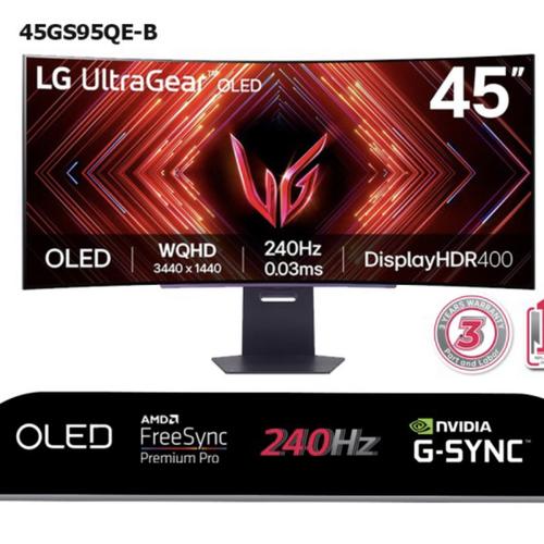 Jual Monitor LG 45GS95QE / 45GS95QE-B UltraGear OLED Curved WQHD 240hz ...