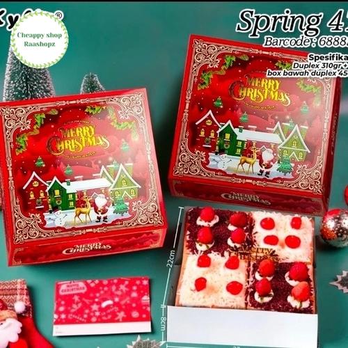 Jual Box Natal 22x22 Dus Natal Box Kue Natal Box Bolu Kotak Hamper ...