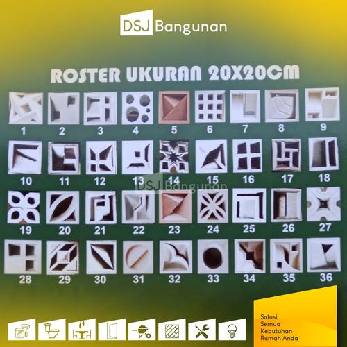 Jual Roster Semen 20x20 Roster Beton - Kota Palembang - DSJ Bangunan ...