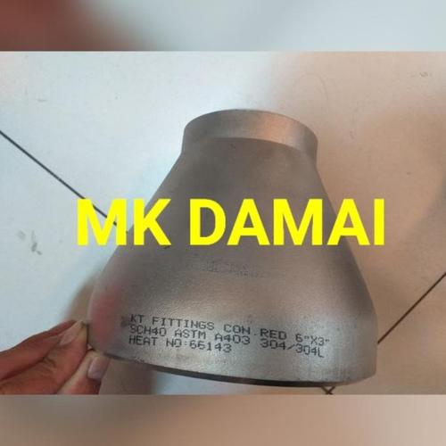 Jual reducer las ss304 sch40 ukuran 2 x 1" reducer concentric ss304 ...