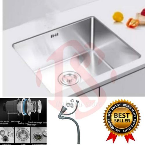 Jual KITCHEN SINK 6045 STAINLESS UNDERMOUNT LENGKAP KRAN/BCP MODEL ONAN ...