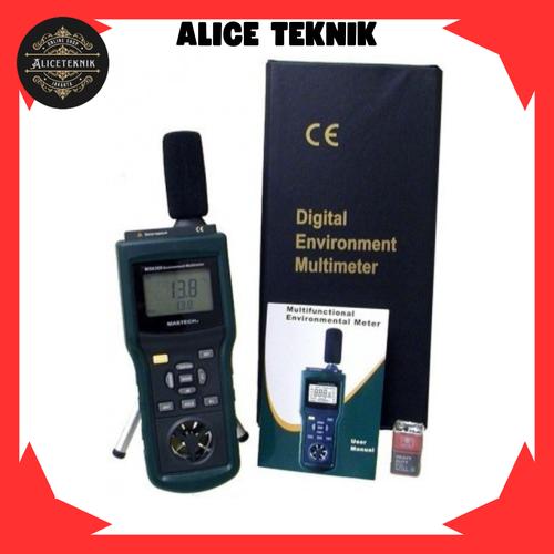Jual MS6300 MASTECH Environment Tester Sound Level Lux Meter Anemometer ...