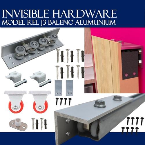 Jual Rel Pintu Geser Industrial, Ghost Door Rail, Invisible Hardware ...
