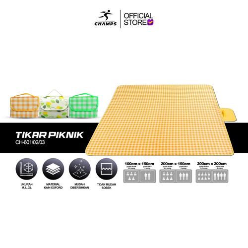 Jual CHAMPS Tikar Piknik Tebal Waterproof Alas Kemah Outdoor Pantai ...