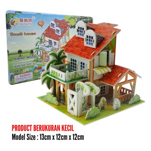 Promo Mini Puzzle 3D | SMALL HOUSE | Puzzle 3D Rumah rumahan - 1690-32 ...