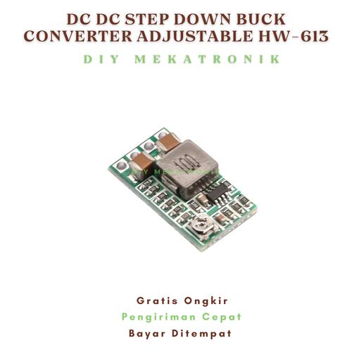 Jual DC DC STEP DOWN 3A 24V TO 3.3V 5V BUCK CONVERTER ADJUSTABLE HW-613 ...
