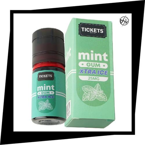 Jual EJM Tickets Gum Series Salt Nic - Mint Gum Xtra Ice 25MG 30ML By ...