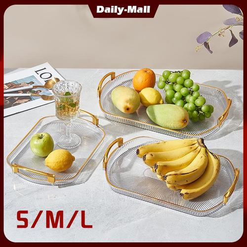 Jual Tray Nampan Transparan Food Tray Plastik Nampan Crystal Wadah Buah ...