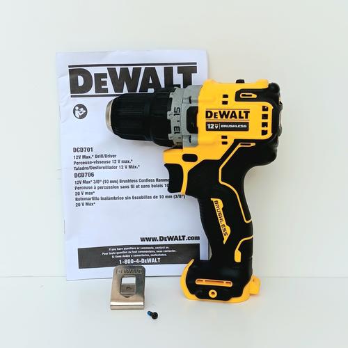 Jual DewaLt DCD701B DriLL Driver CordLess BrushLess 12V(unit onLy ...