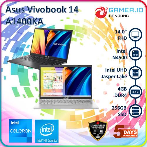 Promo Asus Vivobook 14 A1400KA N4500 4GB 256GB 14" FHD - FHD421-BLK ...