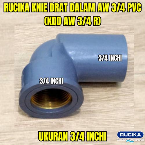 Jual Keni Paralon Fitting Pipa Bengkok Knie Drat Dalam KDD Ukuran 3/4 ...