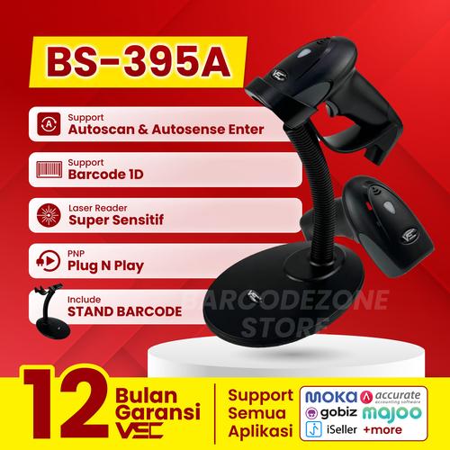 Promo BARCODE SCANNER AUTO SENSE / STAND 1D VSC BS-1000 - USB - VSC ...