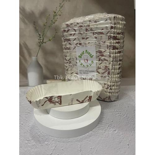 Jual Paper Cup Case Roti OVAL Laminasi Model Kincir isi 200pcs / Cup ...