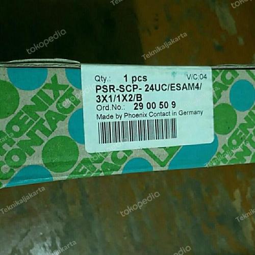 Jual Safety Relay Phoenix Contact Psr-Scp-24Uc/Esam4/3X1/1X2/B 100 % ...