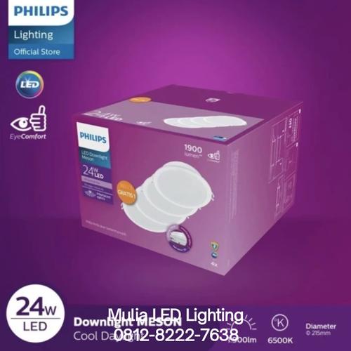 Jual Philips Meson ORI Downlight/DL Panel light Inbow Bulat 24 Watt ...