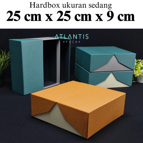Jual KOTAK KUKER - BOX COOKIES - HARDBOX COKLAT Ukuran 25 cm x 25 cm x ...