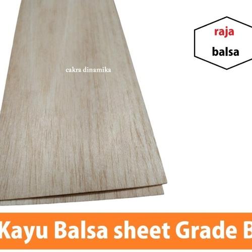 Jual Kayu balsa sheet 1.5mm x 10cm x 100 cm Grade B balsa maket kayu keras - Kota Bekasi - Cakra ...